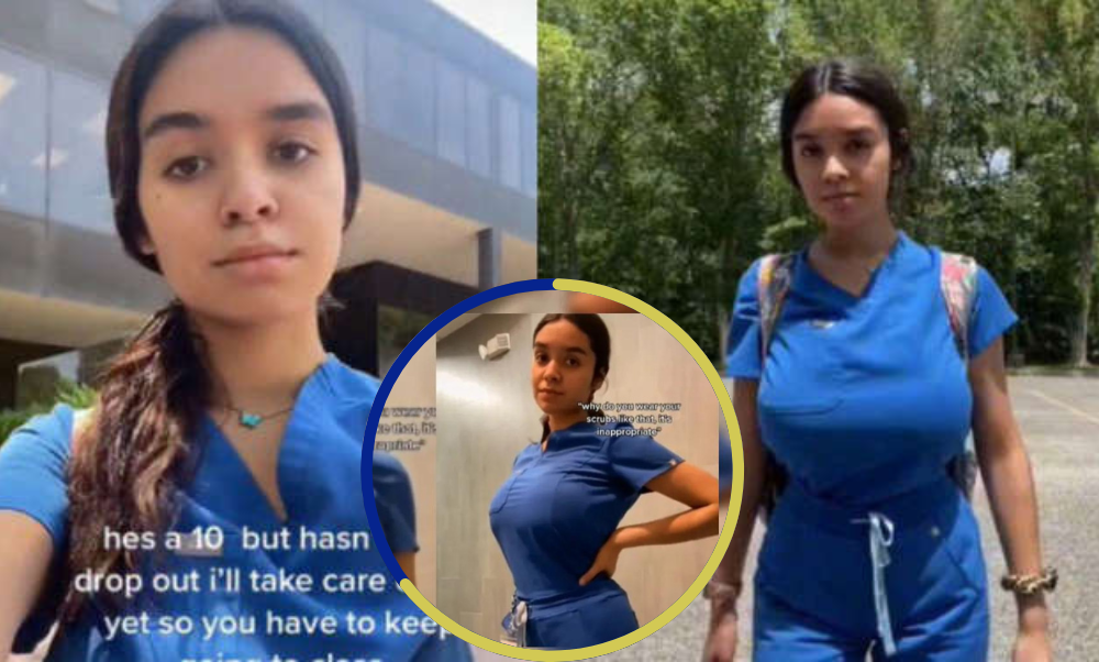 Critican A Enfermera Curvilínea Por Usar Uniforme Muy Ajustado Y Ella