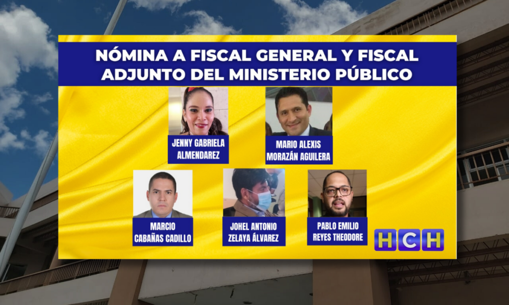 ¡conózcalos Ellos Son Los Cinco Candidatos A Fiscal General Y Fiscal
