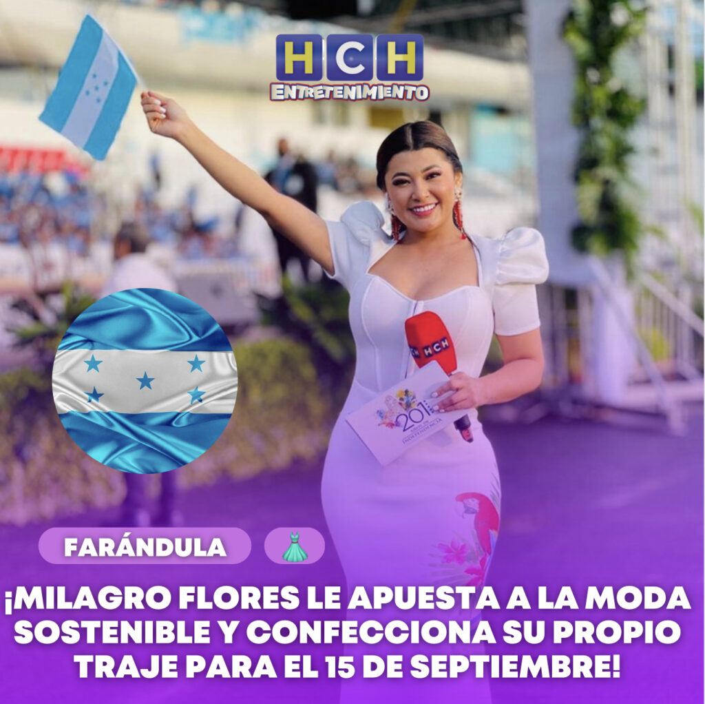 Milagro Flores le apuesta a la moda sostenible y confecciona su propio traje para el 15 de ...
