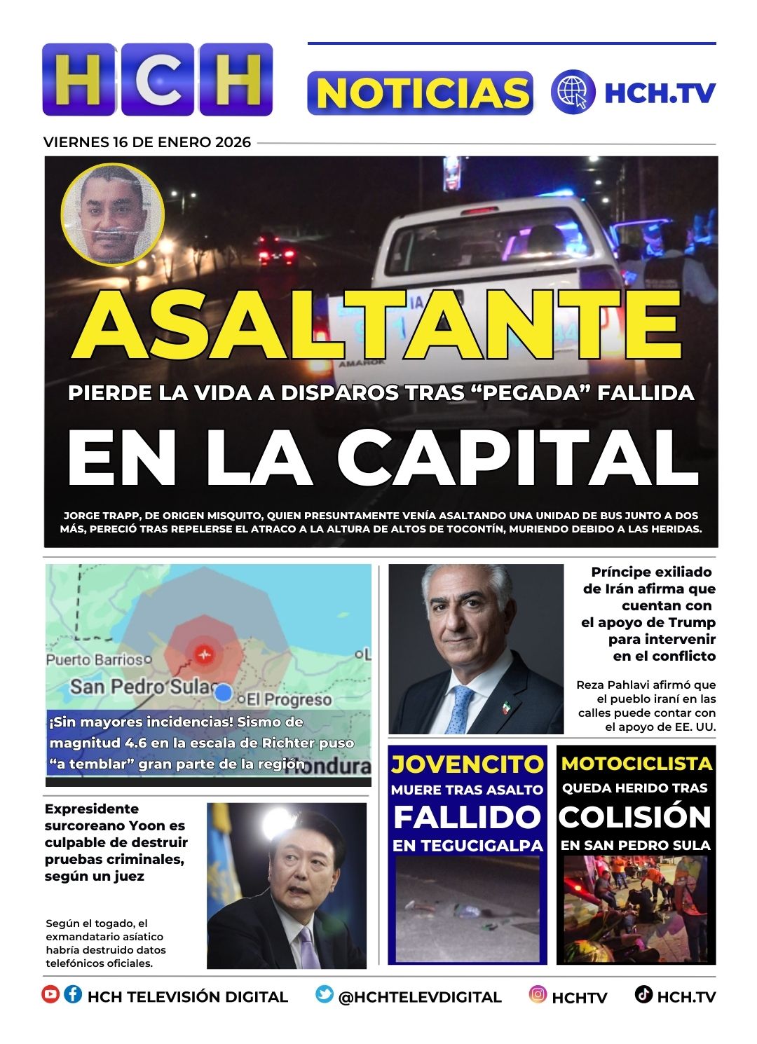 Portada Hch 16 De Enero Del 2026 Hch