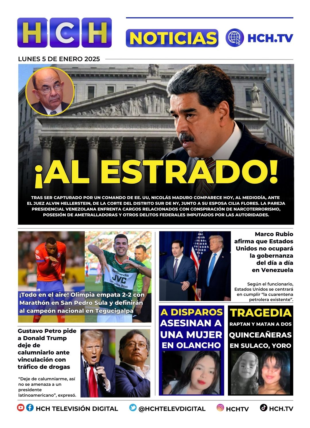 Portada HCH 5 de enero del 2026 » HCH