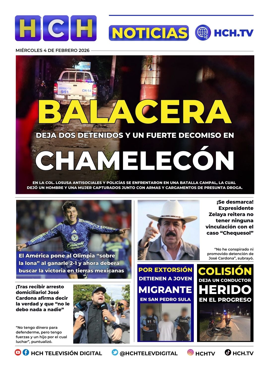 Portada HCH 4 de febrero del 2026 » HCH