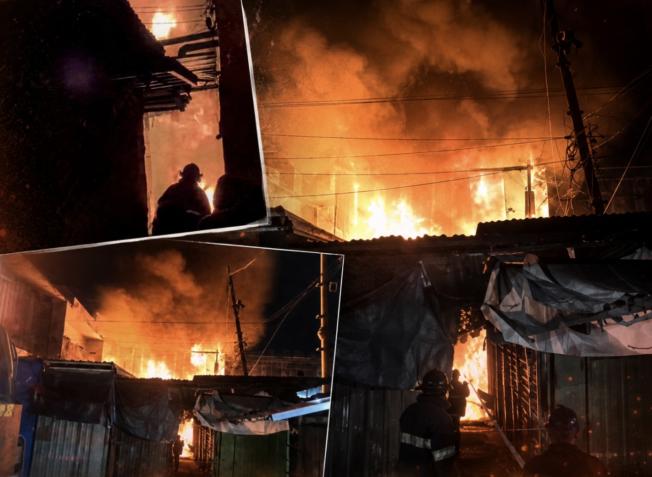 Incendio en el mercado Galindo deja puestos afectados » HCH